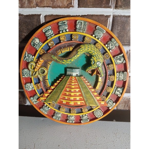 Wall Decor | Vintage 3d Ceramic Haab Calendar Also Called Vague Solar ...